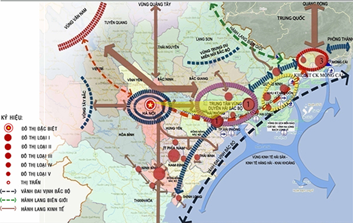 Bản đồ quy hoạch TP Móng Cái Quảng Ninh đến năm 2030 tầm nhìn 2050